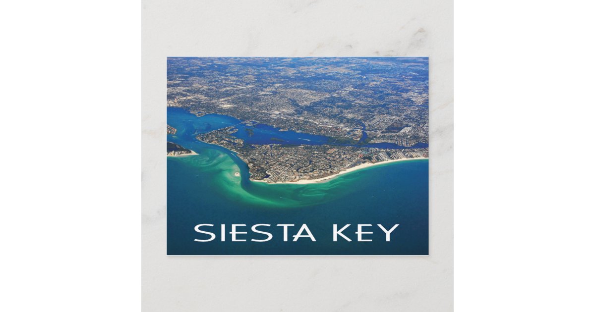Siesta Key, Florida aerial photo Postcard | Zazzle