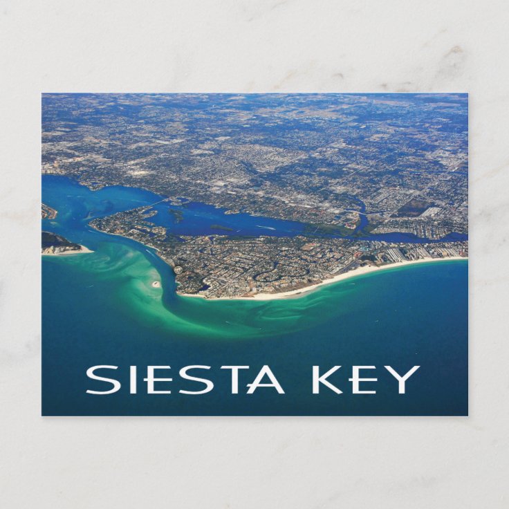 Siesta Key, Florida aerial photo Postcard | Zazzle