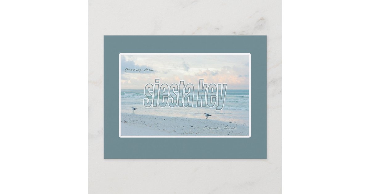 Siesta Key, Florida Postcard | Zazzle