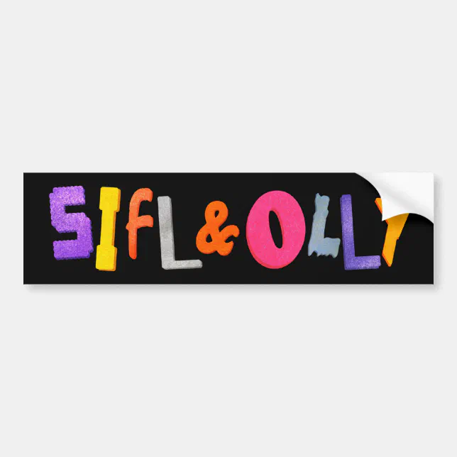 Sifl and Olly Bumper Sticker | Zazzle