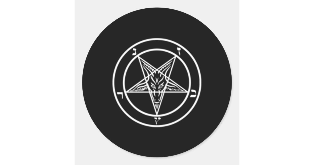 Sigil Of Baphomet Classic Round Sticker | Zazzle