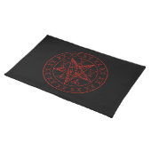Sigil of Baphomet triple moon and sigil of lucifer Cloth Placemat | Zazzle
