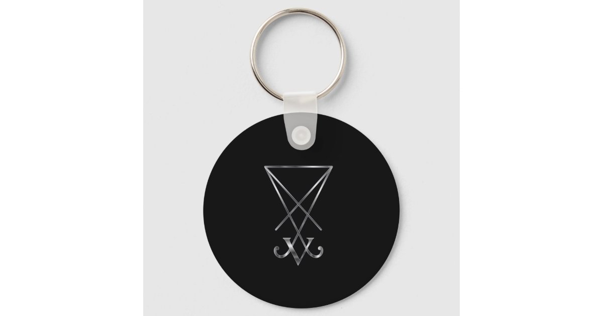 Sigil of Lucifer- A symbol of satanism Keychain | Zazzle