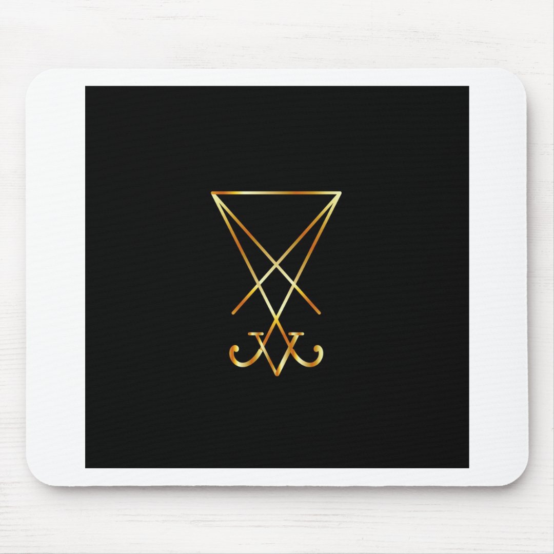 Sigil of Lucifer- A symbol of satanism Mouse Pad | Zazzle