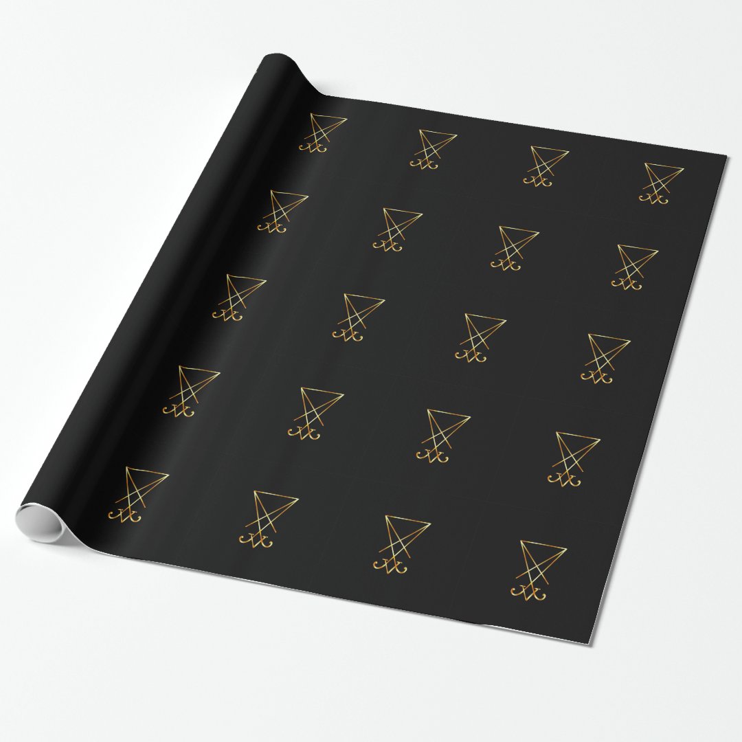 Sigil of Lucifer- A symbol of satanism Wrapping Paper | Zazzle