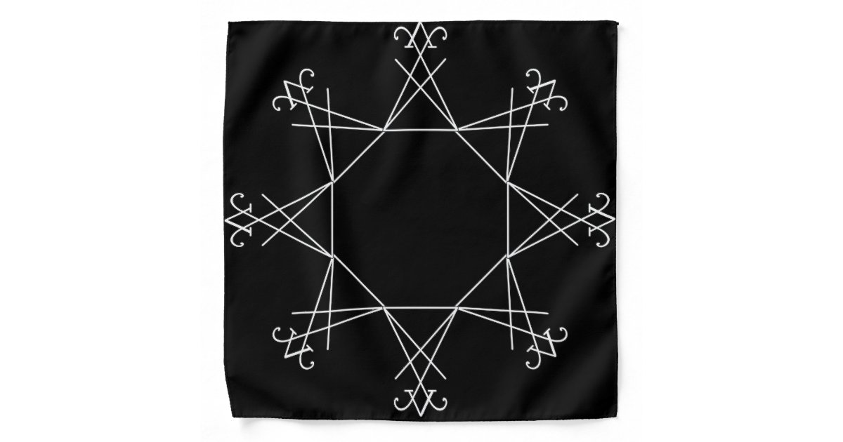 Sigil of Lucifer Compass Rose Bandana | Zazzle
