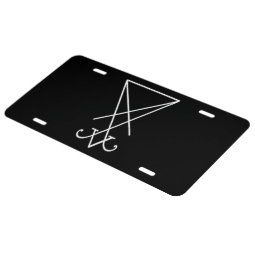 Sigil of Lucifer License Vanity Plate | Zazzle