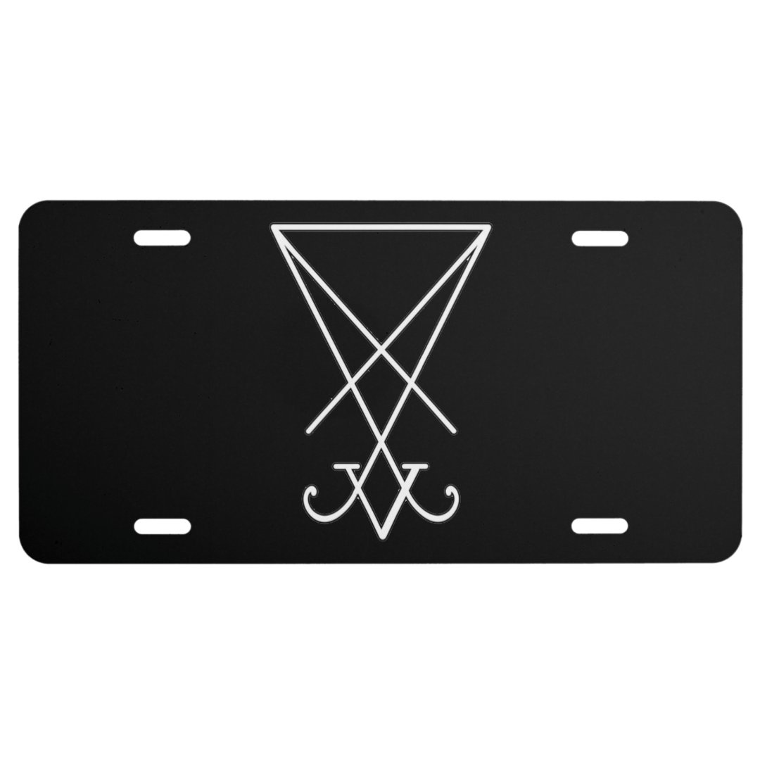 Sigil of Lucifer License Vanity Plate | Zazzle