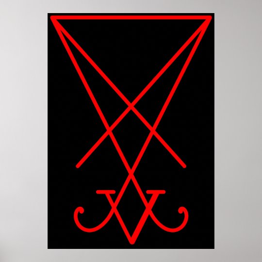 Sigil of Lucifer Poster | Zazzle.com
