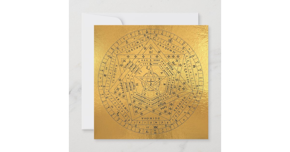 Sigillum Dei Seal of God Angelic John Dee Diagram | Zazzle