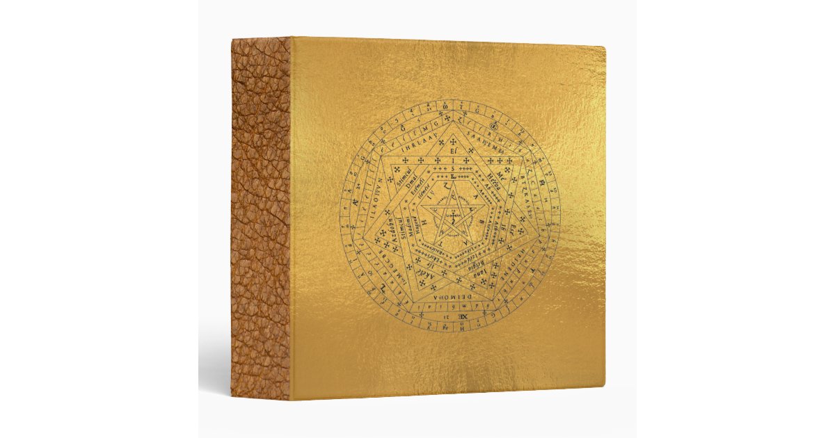 Sigillum Dei Seal of God Angelic John Dee Diagram 3 Ring Binder | Zazzle