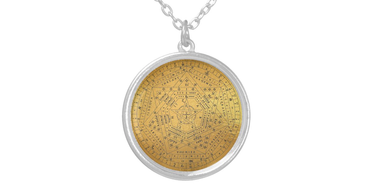 Sigillum Dei Seal of God Angelic John Dee Diagram Silver Plated ...
