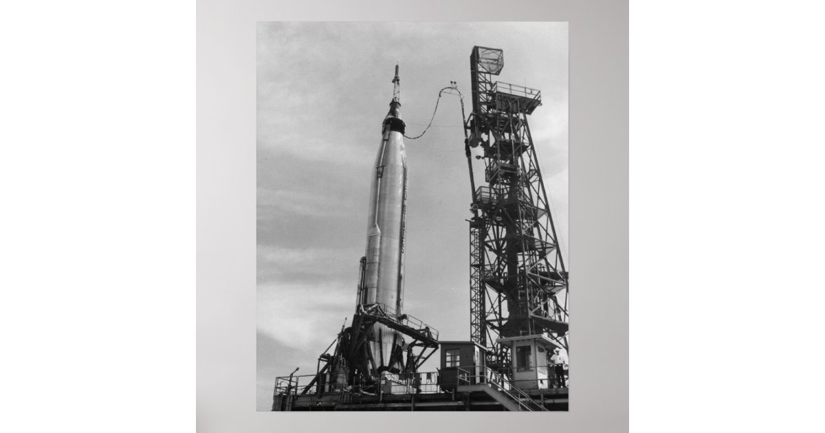 Sigma 7 (Mercury Atlas 8) Ready for Launch Poster | Zazzle