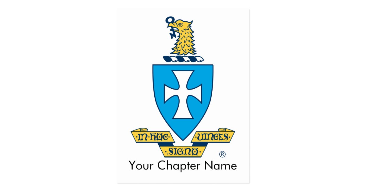 Sigma Chi Crest Logo Postcard | Zazzle