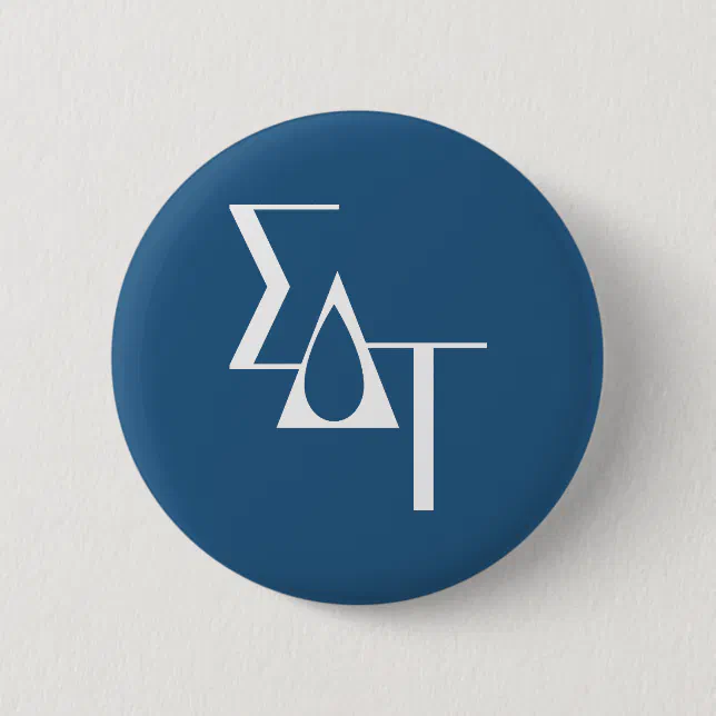 Sigma Delta Tau Sorority Horizontal Torch Logo Button | Zazzle