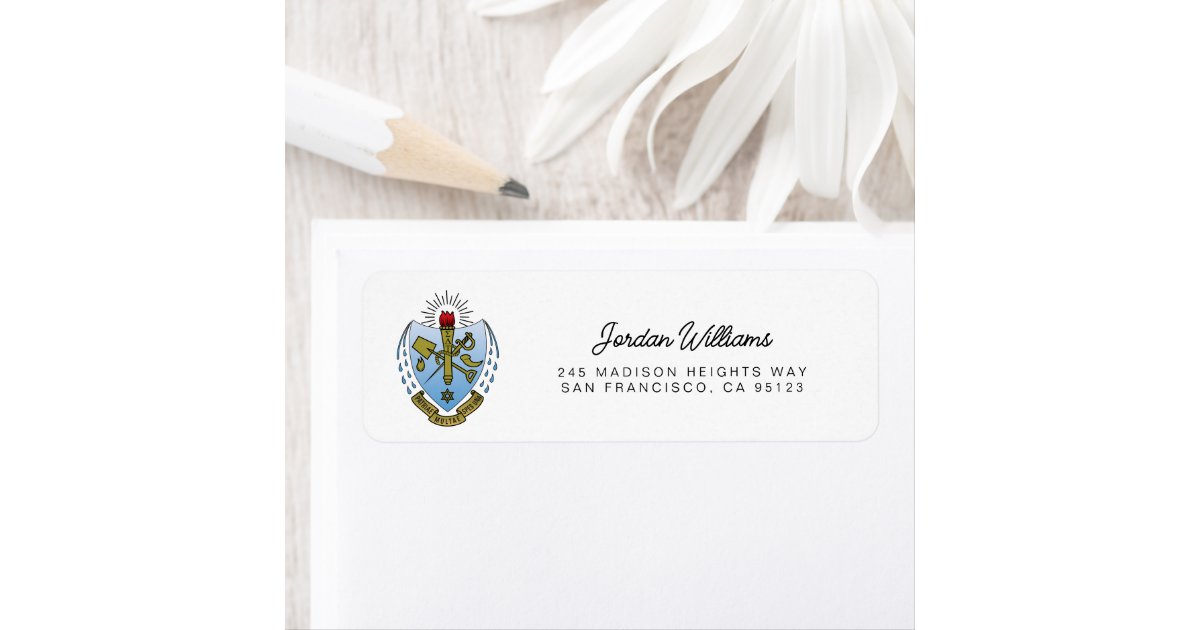 Sigma Delta Tau Sorority Official Coat of Arms Label | Zazzle