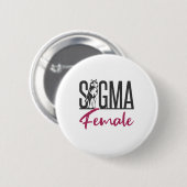 Sigma Female Lone Wolf Button | Zazzle