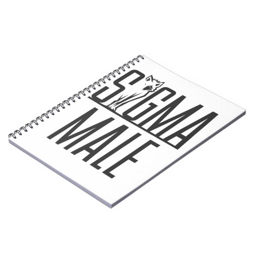 Sigma Male Wolf Lone Loner Meme Notebook | Zazzle