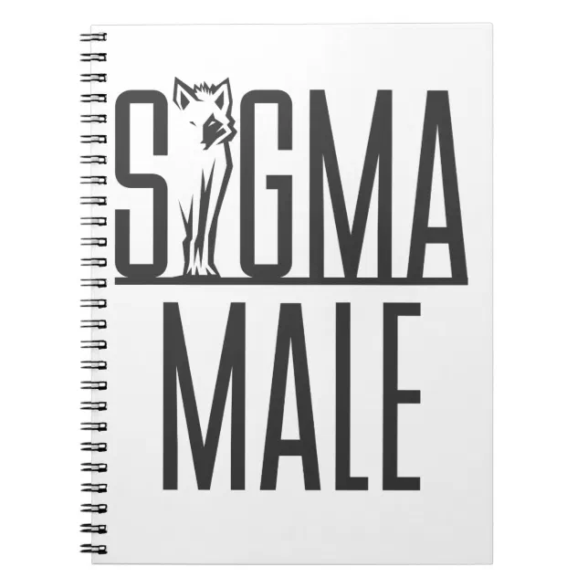 Sigma Male Wolf Lone Loner Meme Notebook | Zazzle