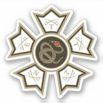 Sigma Nu Badge Sticker | Zazzle