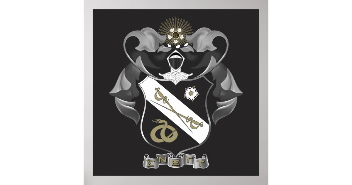 Sigma Nu Crest Poster | Zazzle