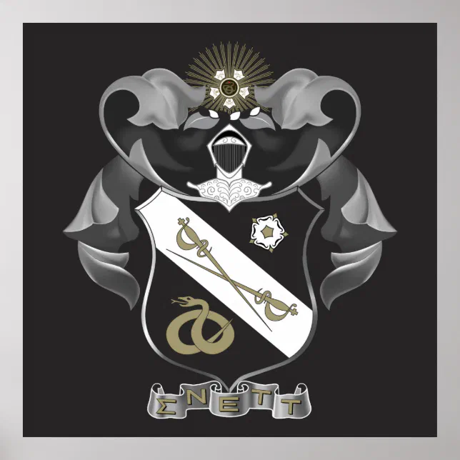 Sigma Nu Crest Poster | Zazzle