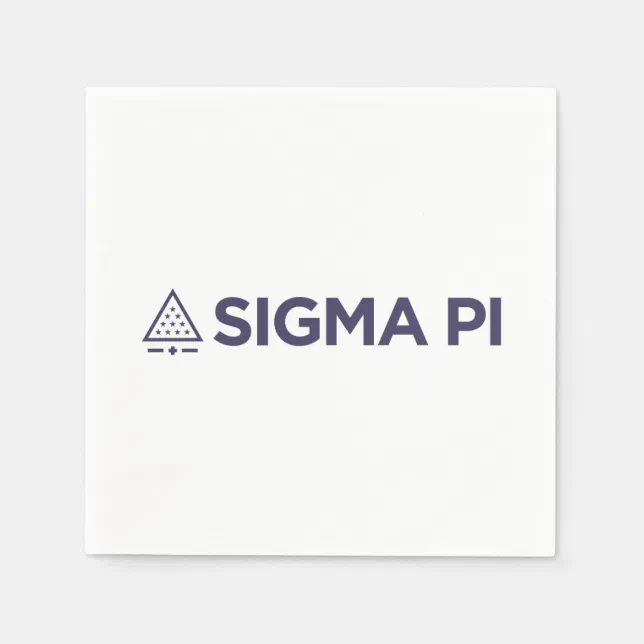 Sigma Pi Fraternity Wordmark Star Triangle Logo Napkins | Zazzle