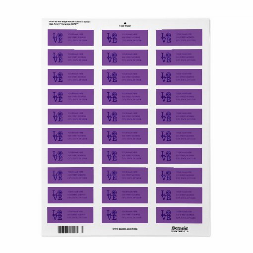 Sigma Sigma Sigma Love Label | Zazzle