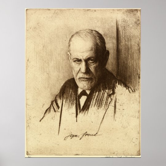 Sigmund Freud Art Print | Zazzle.com