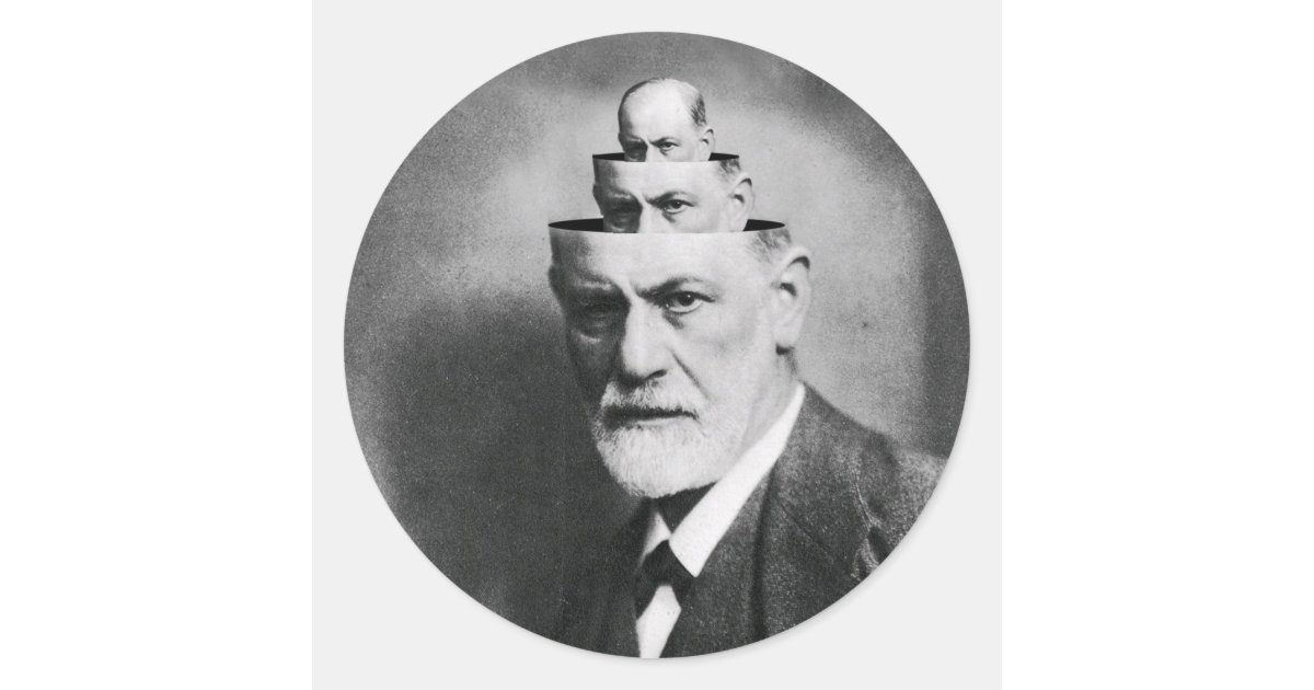 Sigmund Freud Classic Round Sticker | Zazzle