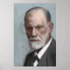 Sigmund Freud Psychologist Art Portrait Poster | Zazzle