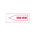 Sign Here Business Contract Signature Self-inking Stamp | Zazzle