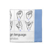SIGN LANGUAGE ALPHABET cloth napkin | Zazzle