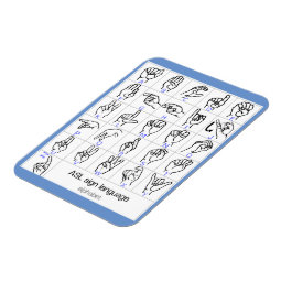 SIGN LANGUAGE ALPHABET magnet | Zazzle