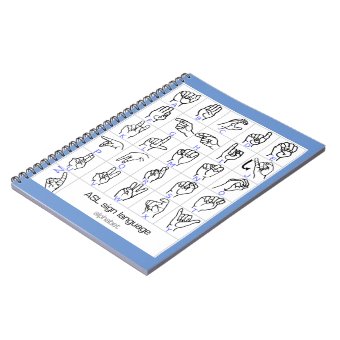 SIGN LANGUAGE ALPHABET notebook | Zazzle