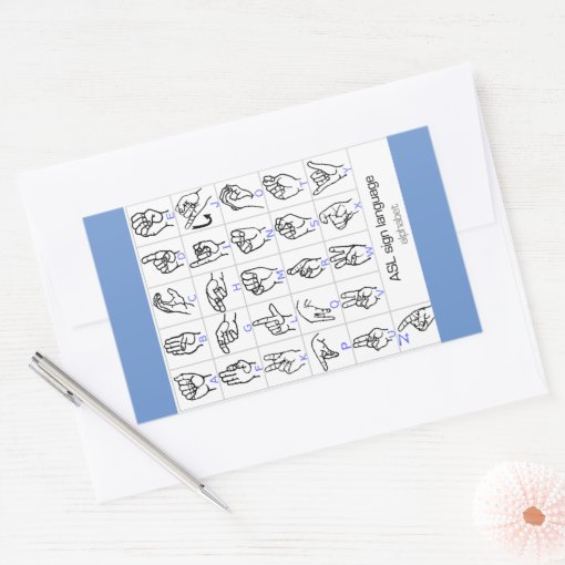 SIGN LANGUAGE ALPHABET sticker | Zazzle