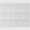 SIGN LANGUAGE ALPHABET wrapping paper | Zazzle