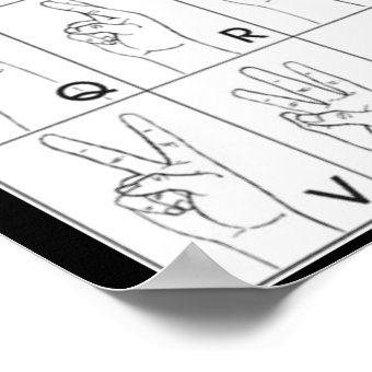 SIGN LANGUAGE poster | Zazzle