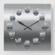 Sign Language -Stainless Square Wall Clock | Zazzle