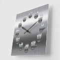 Sign Language -Stainless Square Wall Clock | Zazzle