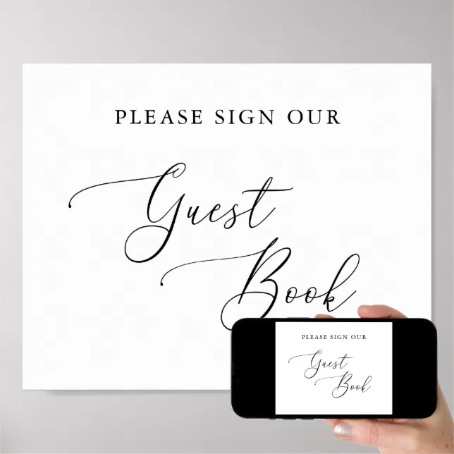 Sign Our Guestbook Sign | Wedding Guestbook Sign | Zazzle