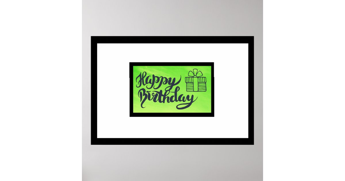 Sign this Birthday Poster, Autograph Keepsake | Zazzle