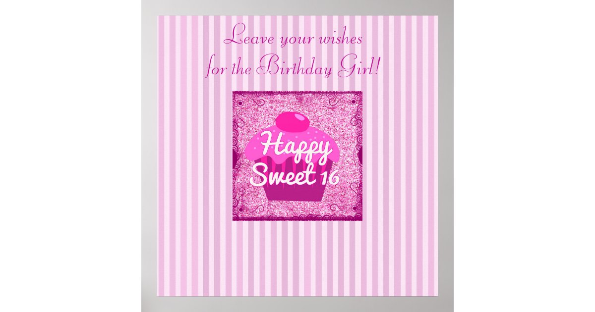 Sign this Birthday Poster! Personalized Poster | Zazzle