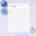 Sign up form template flyer | Zazzle