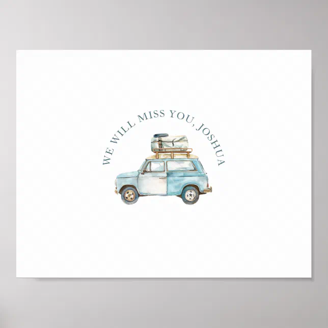 Signable Write On Goodbye Party Printable Poster | Zazzle