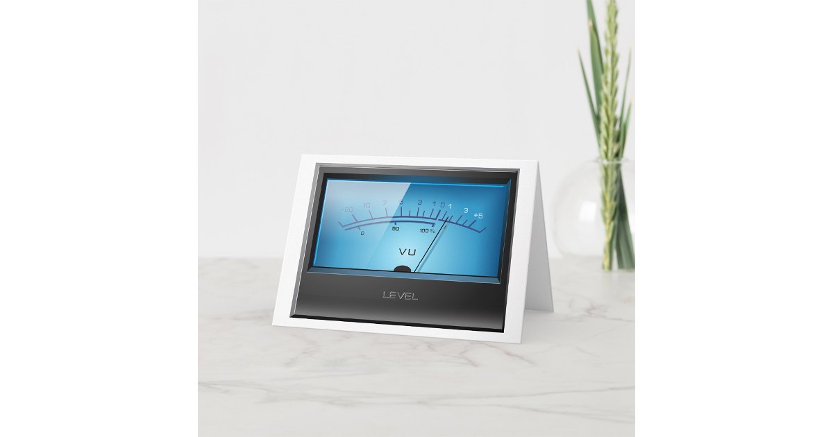 Signal VU Meter Card | Zazzle
