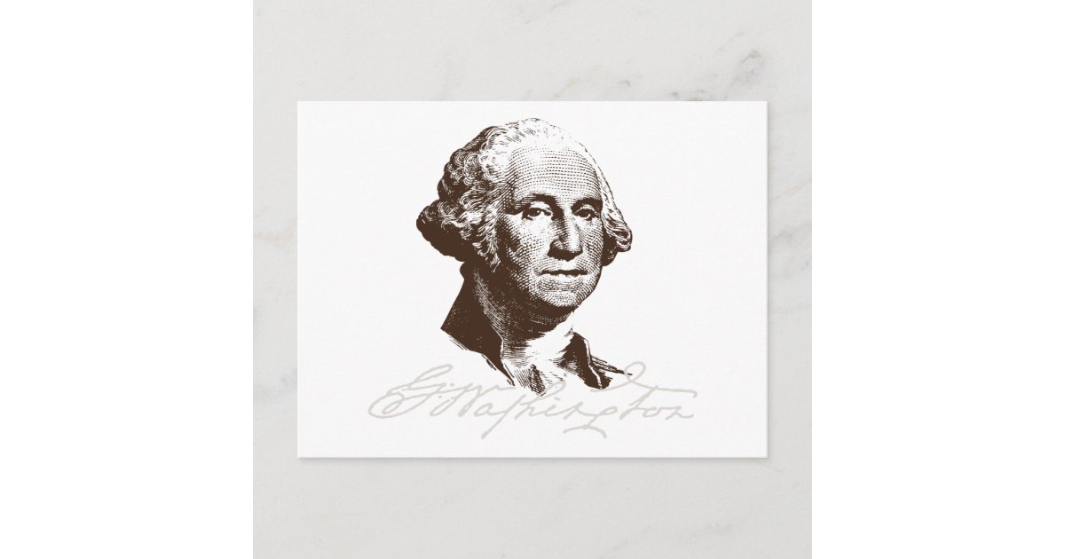 Signature George Washington Postcard | Zazzle