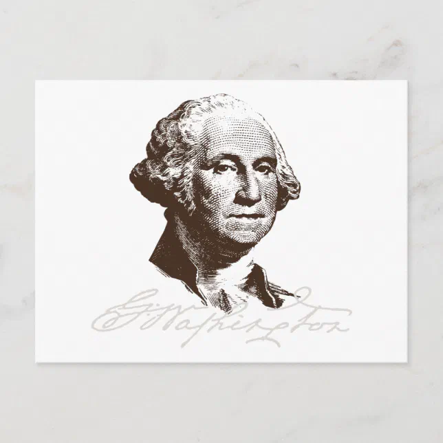 Signature George Washington Postcard | Zazzle