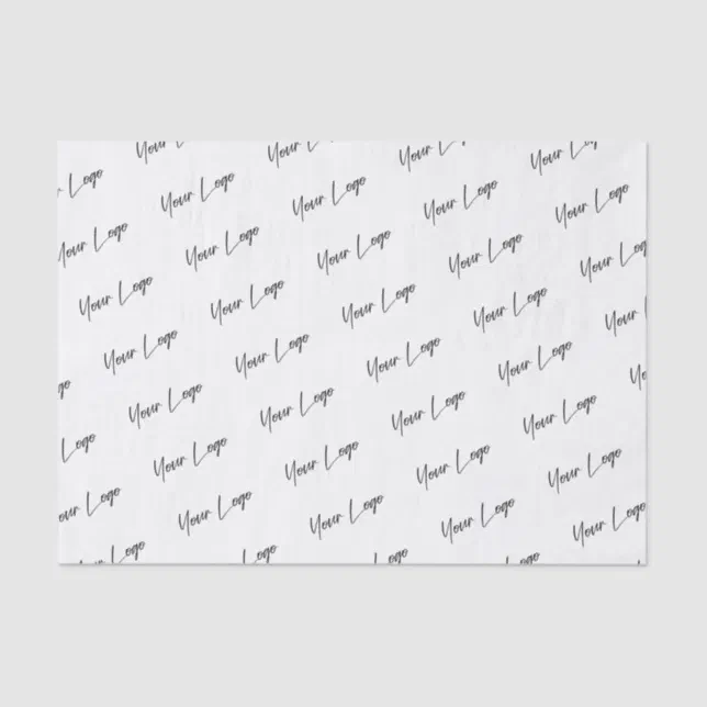 Signature Logo Business Template Tissue Paper | Zazzle