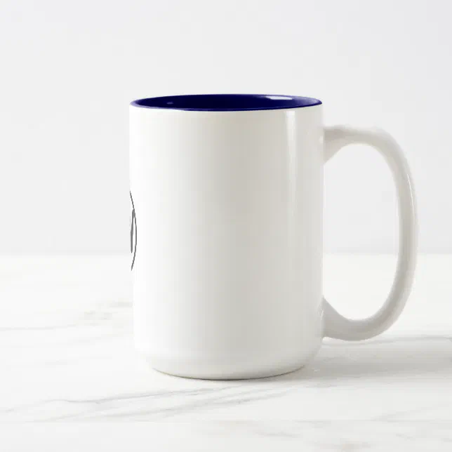 signature logo two toned 15 ounce mug | Zazzle